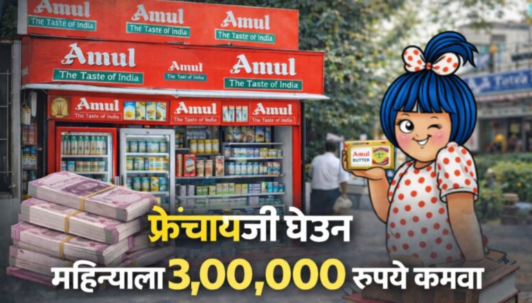 अमूलची फ्रेंचायजी घेऊन महिन्याला 3,00,000 रुपये कमवा;असा करा अर्ज ...