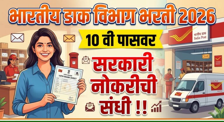 भारतीय डाक विभागात 10 वी पासवर विविध पदांवर नोकरीची संधी !! | Post ...